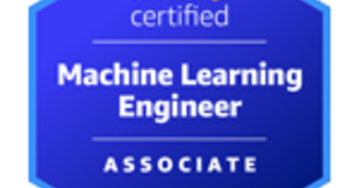 AWS Certified Machine Learning Engineer - Associate | Claranet